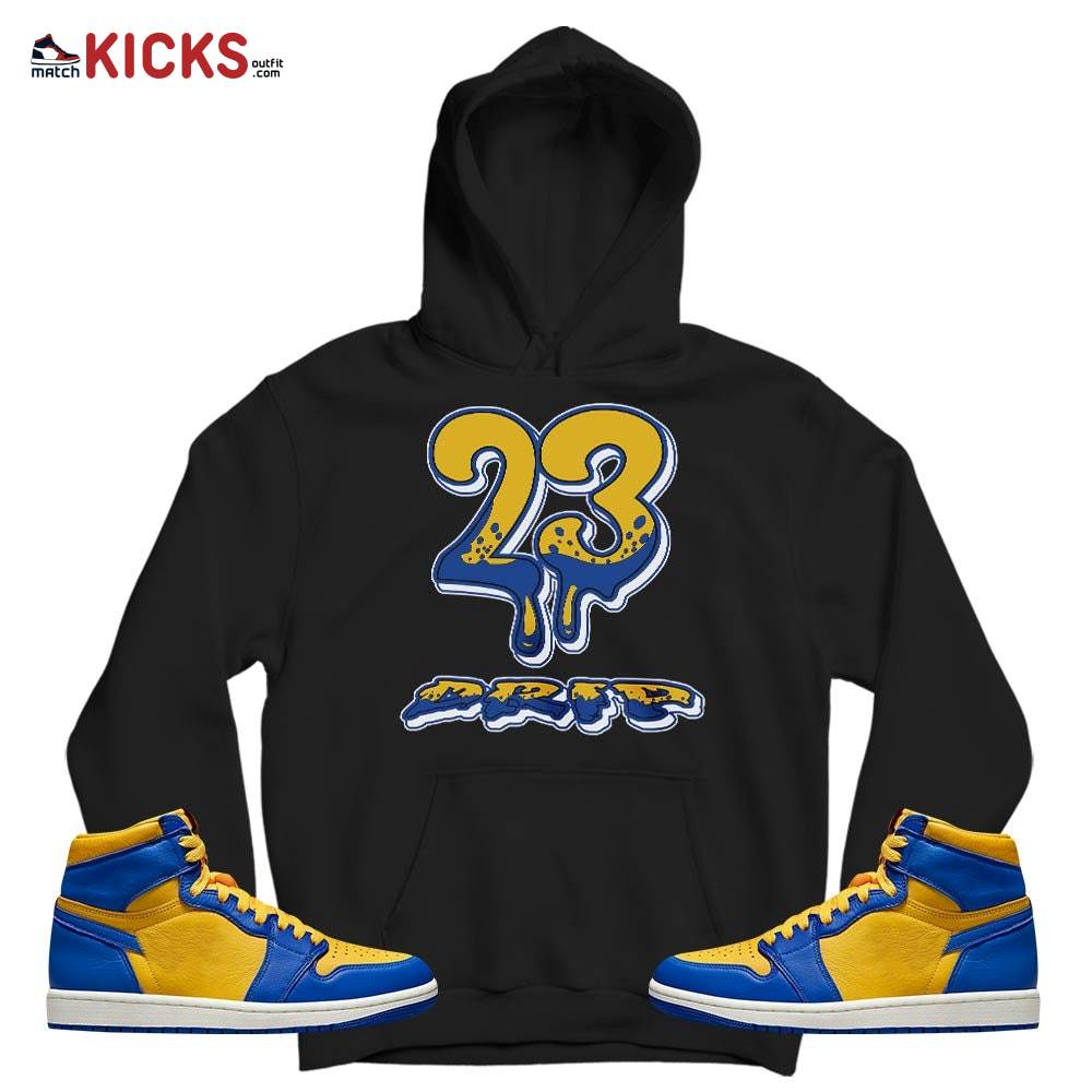 23 Dripping Sneaker Shirt Match 2023 Laney 1s, Jordan 1 Retro High Laney MKO T-Shirt - Fanzint