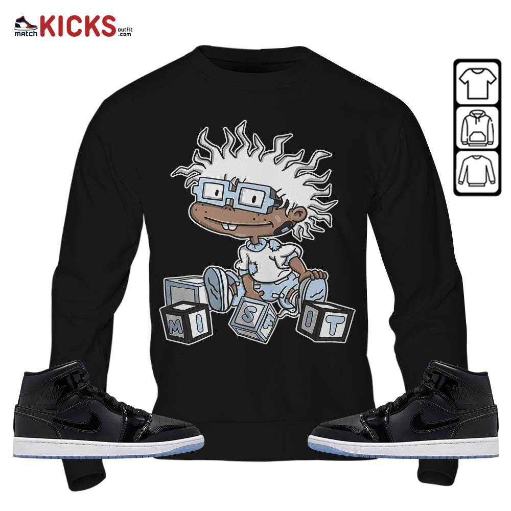 Chuckie Rugrats Misfit Sneaker Shirt Match Space Jam 1s, Jordan 1 Mid ...