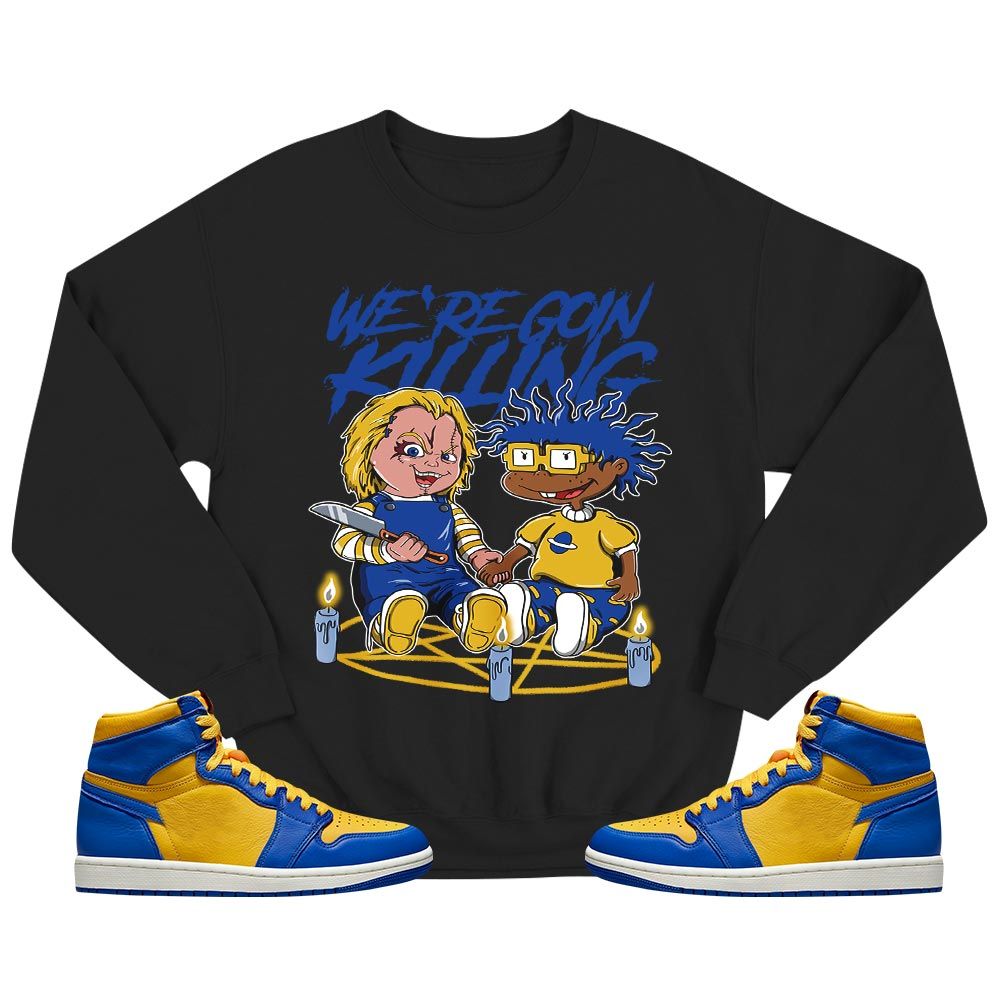 Chucky Cartoon 90s Rugrats Horror Sneaker Shirt Match 2023 Laney 1s, Jordan 1 Retro High Laney ...