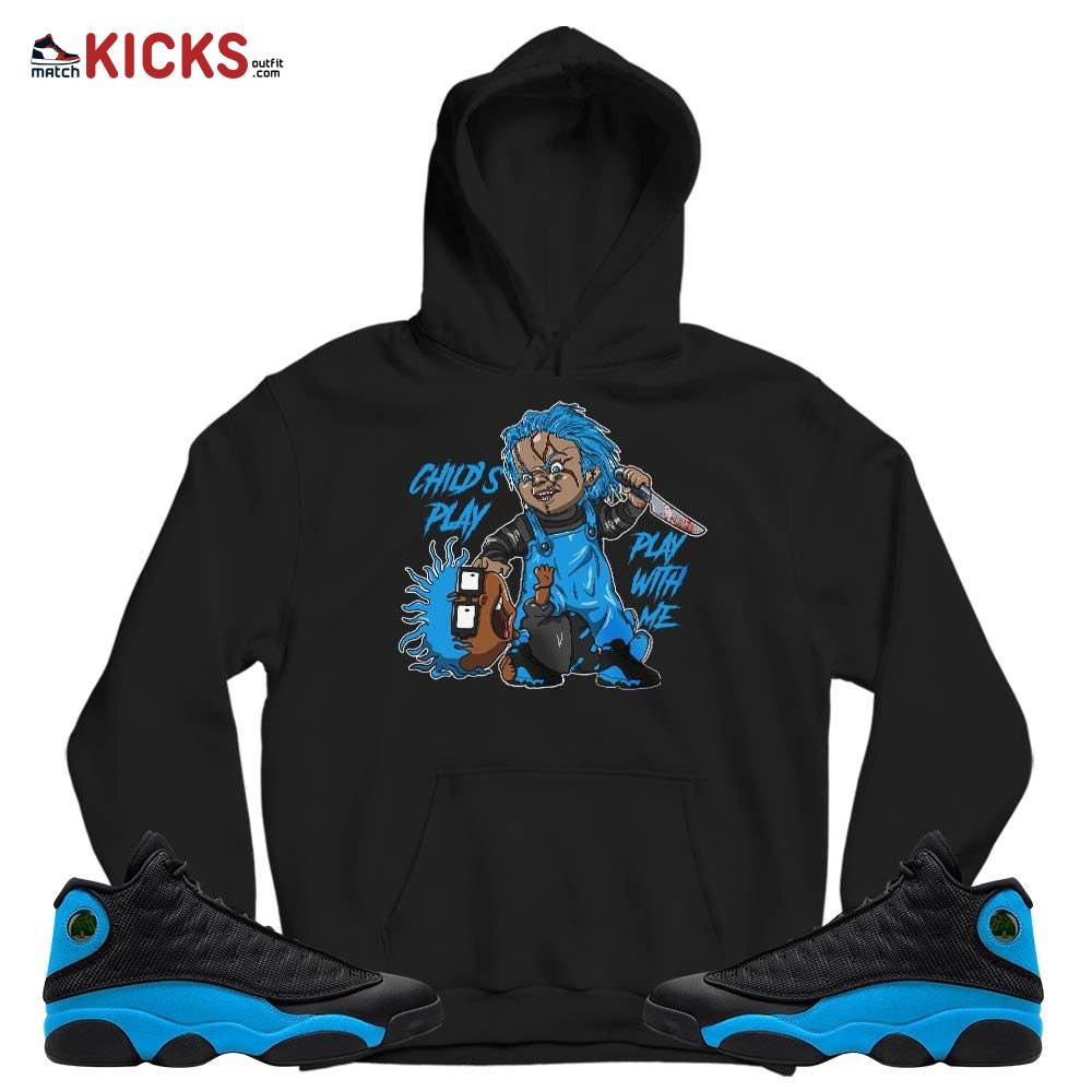 Chucky Chuckie Child's Play Sneaker Shirt Match Black University Blue ...