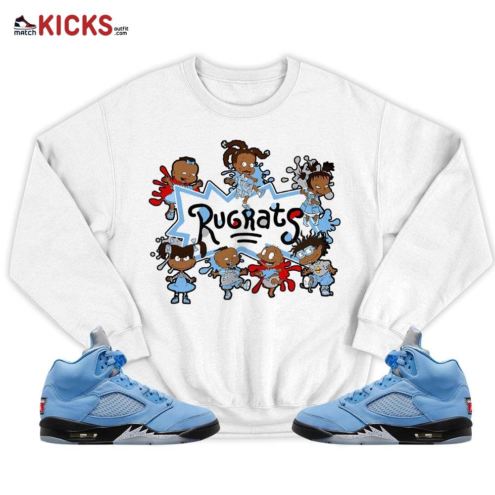 Funny Rugrats 90s Kids Sneaker Shirt Match Retro University Blue 5s ...