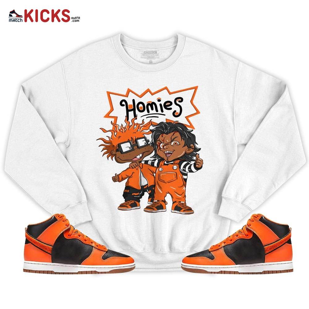 Melanin Kids 90's Rugrats Chucky Chuckie Homie Sneaker Shirt Match Dunk ...