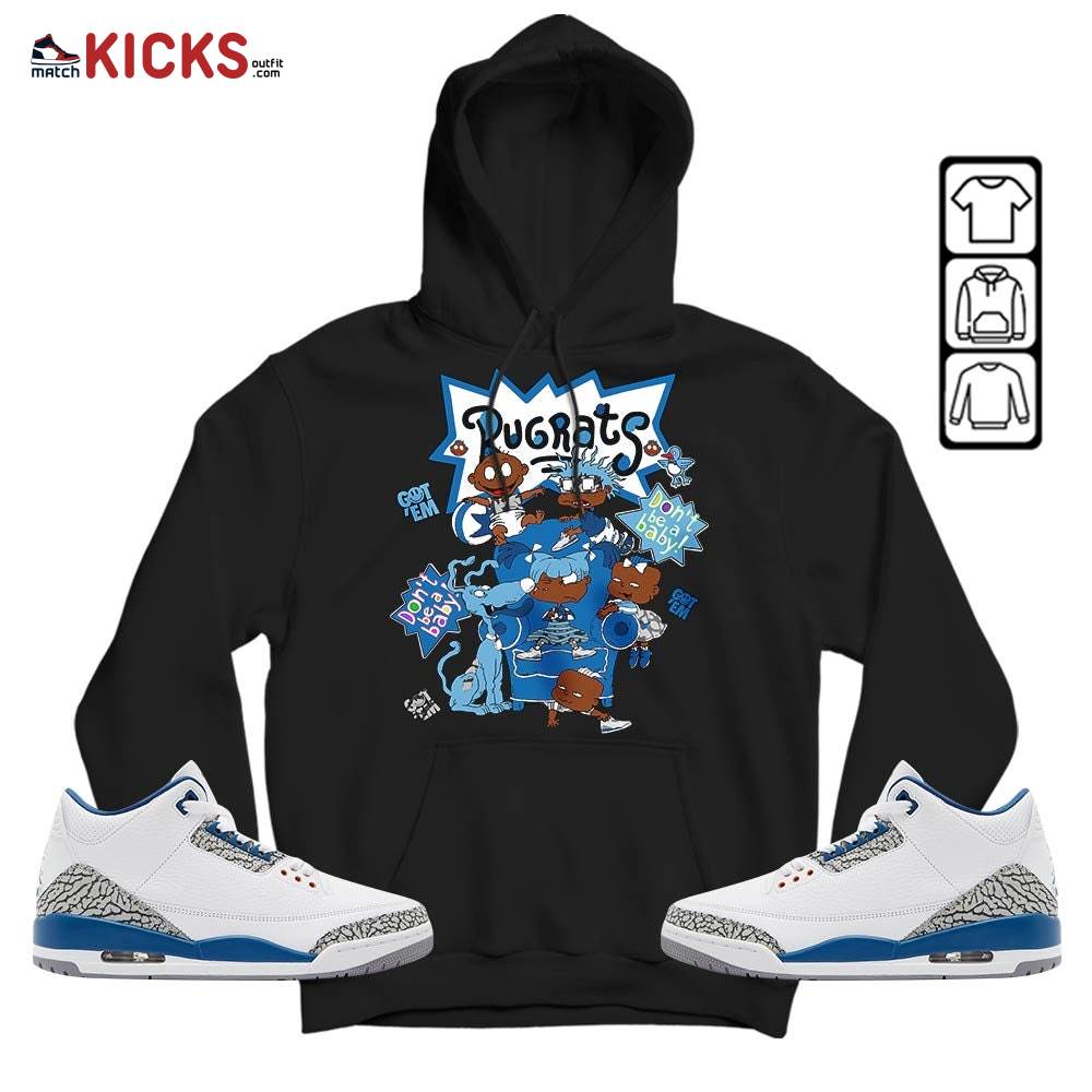 Melanin Rugrats Kids 90's Sneaker Shirt Match Wizards 3s, Jordan Retro ...
