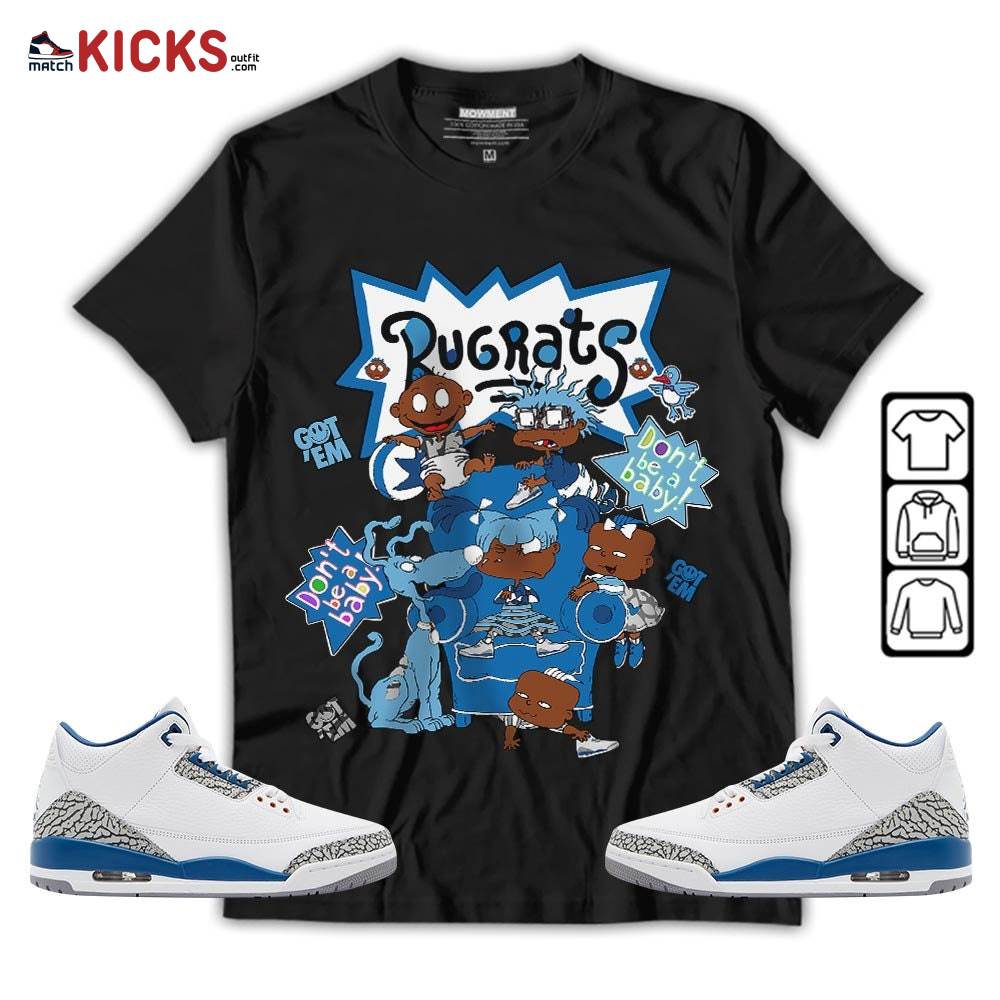 Melanin Rugrats Kids 90's Sneaker Shirt Match Wizards 3s, Jordan Retro ...