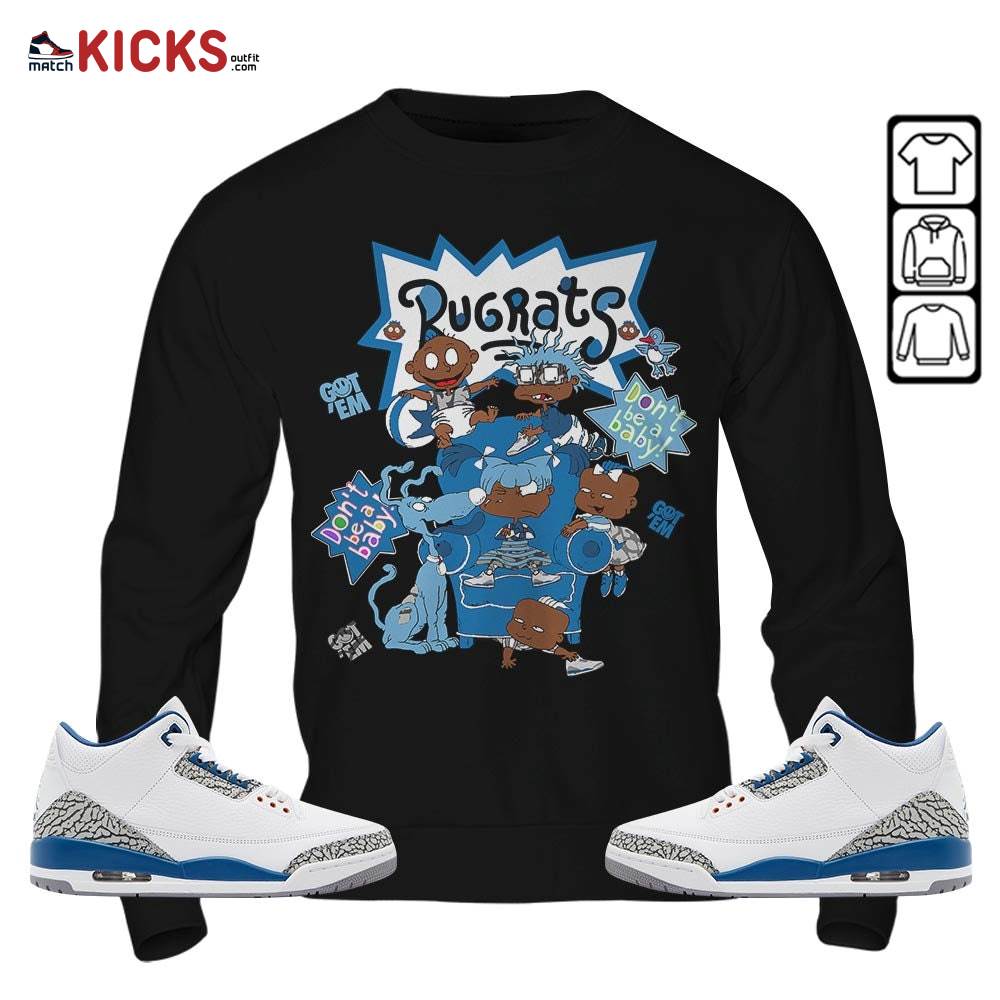 Melanin Rugrats Kids 90's Sneaker Shirt Match Wizards 3s, Jordan Retro ...