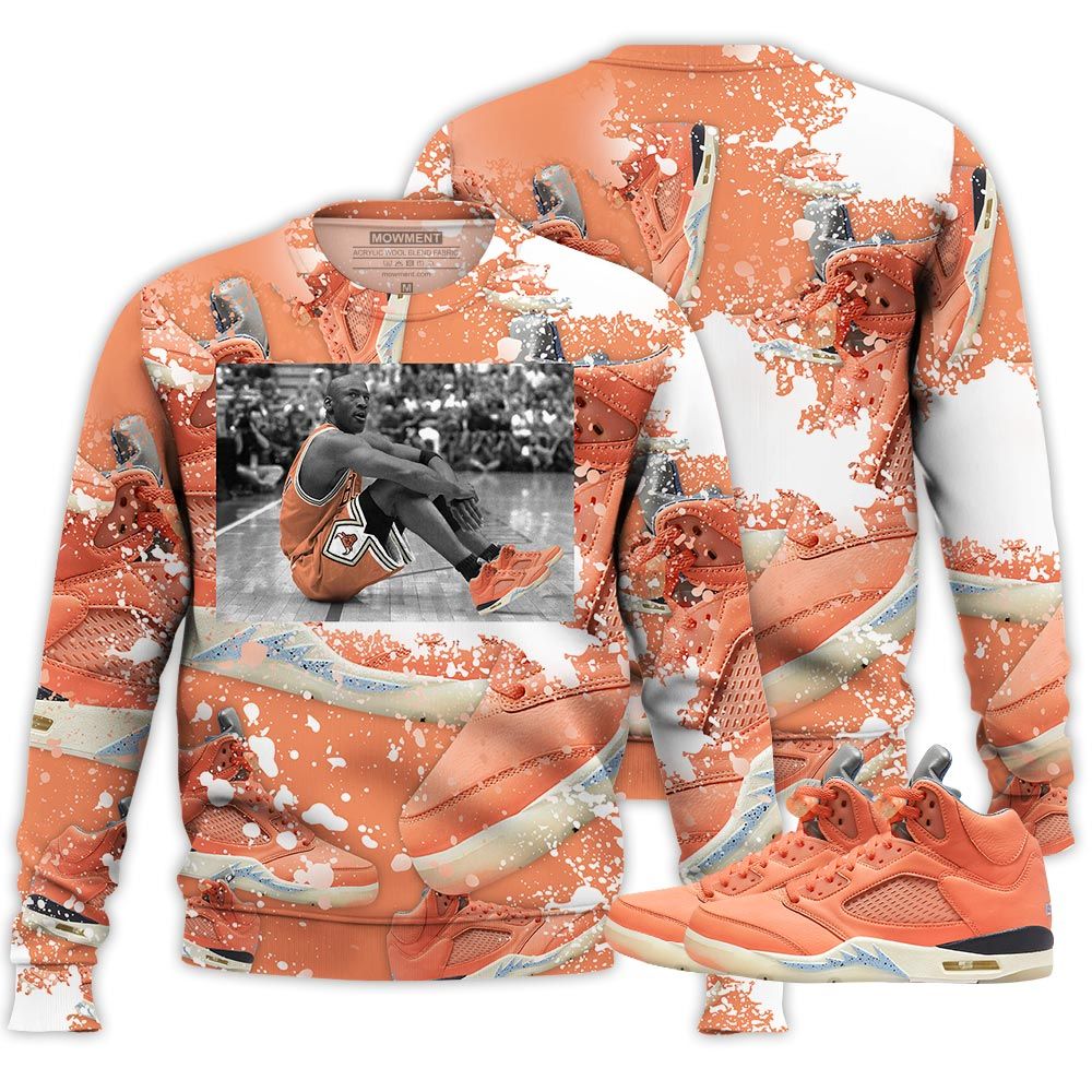 Orange Basketball Shoes Goat Number 23 Sneaker Shirt Match Crimson ...