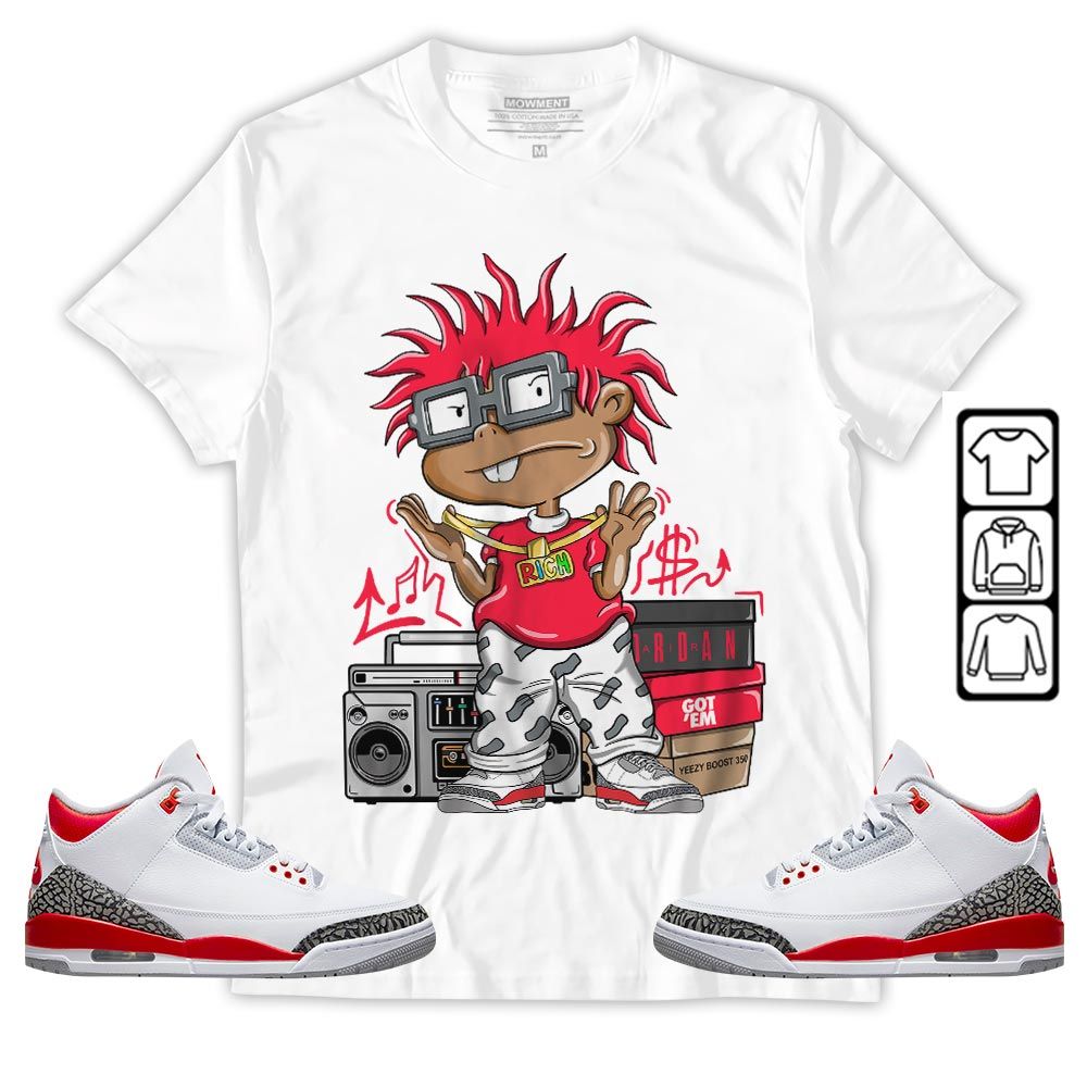 Jordan 3 Fire Red 3s - Fanzint