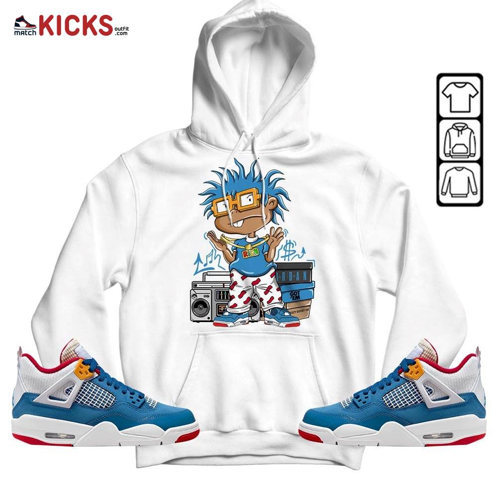 Rich Chuckie Sneaker Shirt Match Messy Room 4s, Jordan 4 GS Messy Room MKO Hoodie - Fanzint