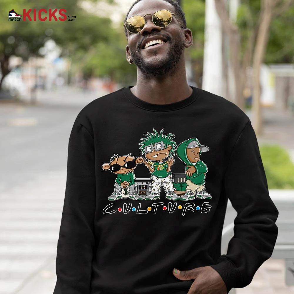 Rugrats KND BeBe Kids Sneaker Shirt Match Retro Pine Green 4s, Jordan 4 ...