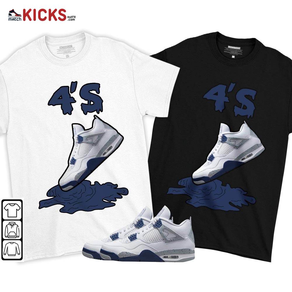 Jordan 4 Midnight Navy 4s - Fanzint