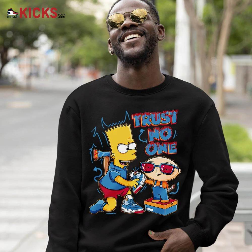 Stewie Trust No One Sneaker Shirt Match Messy Room 4s, Jordan 4 GS ...